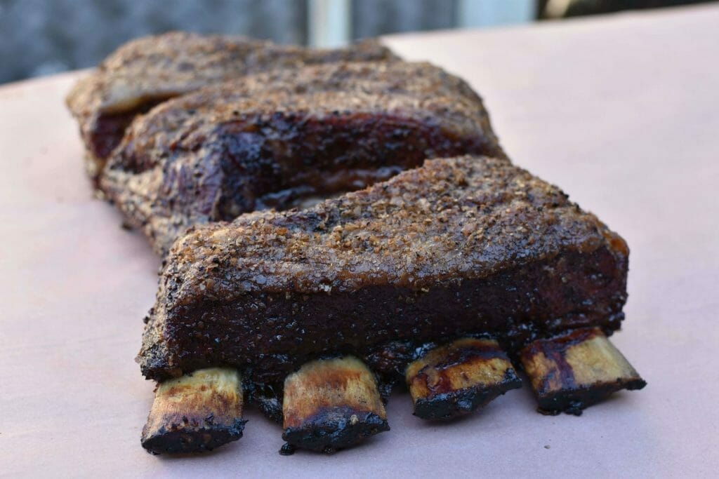 Grilled Beef Ribs with Sweet Smoky Barbecue Sauce - Simply Meat Smoking