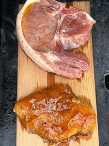 Cedar Plank Grilled Chicken with a Lime Soy Glaze (Just 5 Easy Steps ...