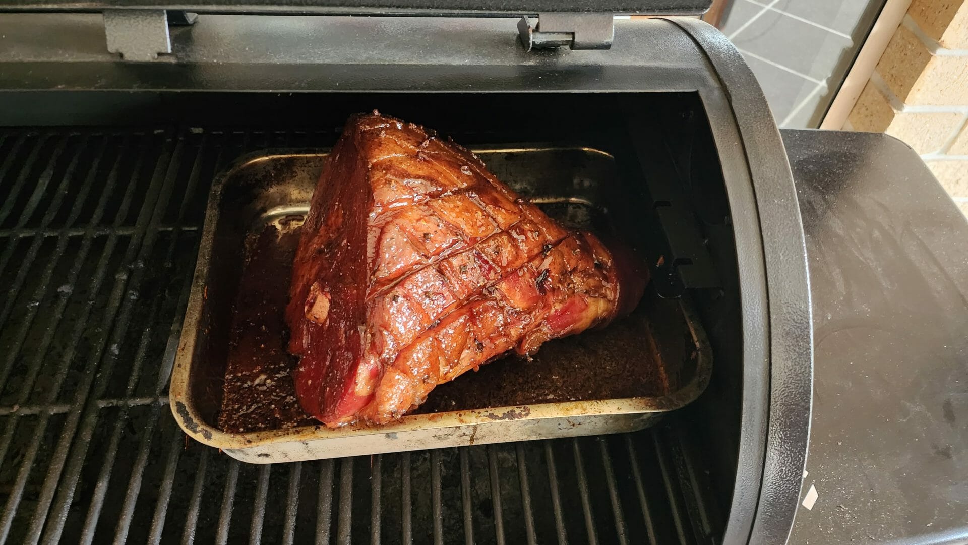 Smoked Easter Ham With a Honey Apple Glaze - Simply Meat Smoking