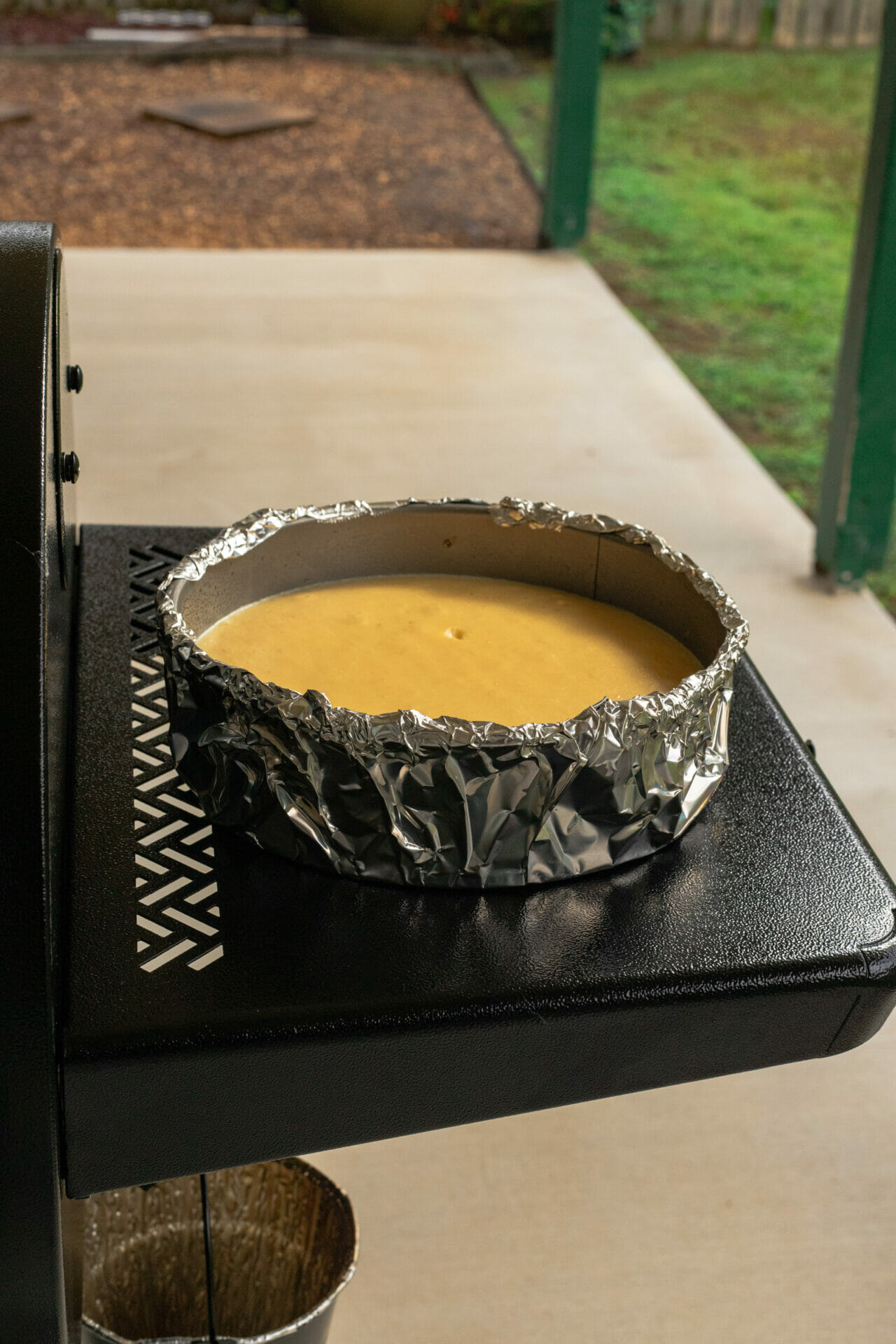 Smoked Cheesecake With Caramel Sauce - Simply Meat Smoking