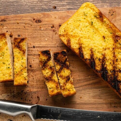 Smoked Garlic Bread on a Traeger - Simply Meat Smoking