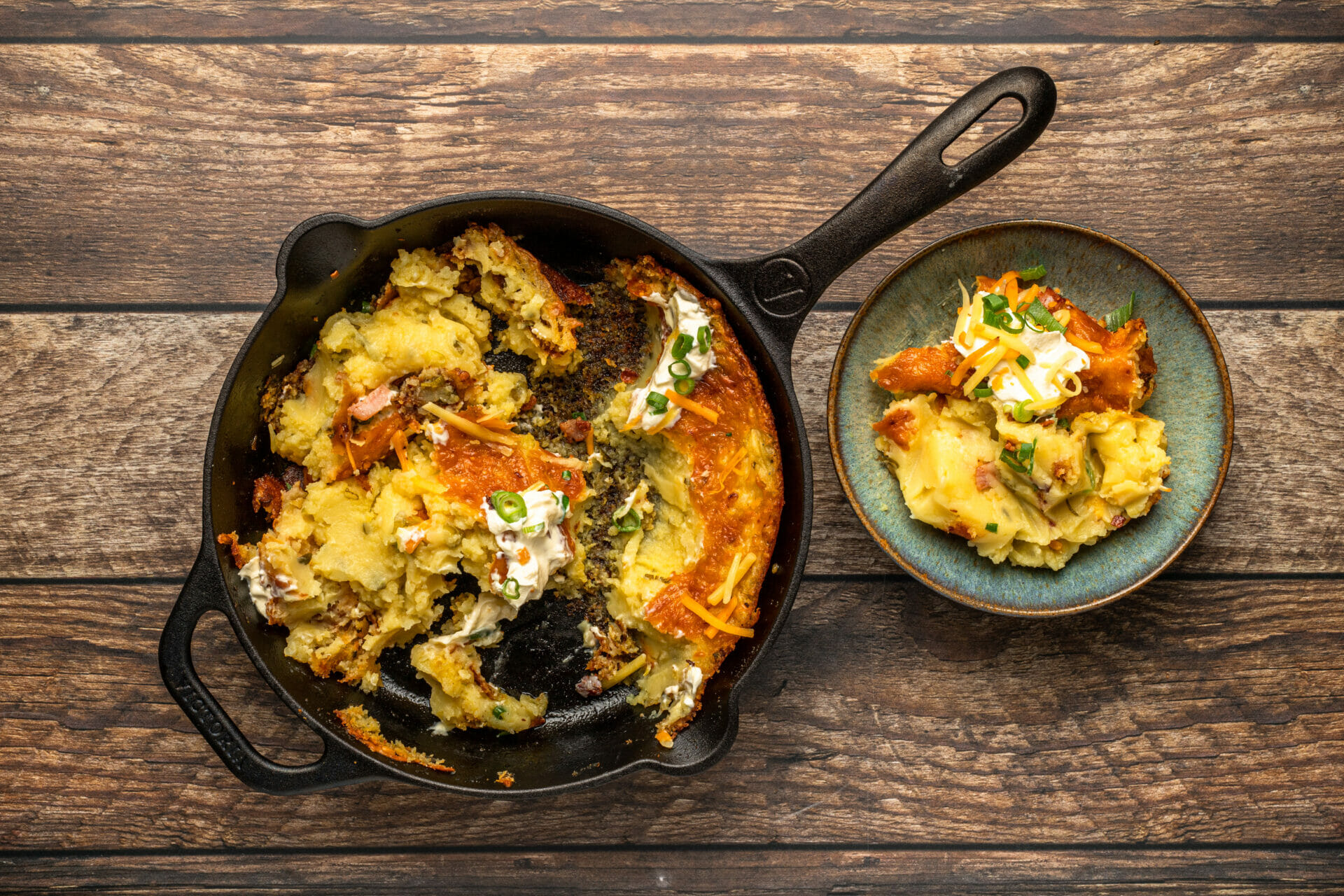 Smoked Mashed Potatoes With Crispy Bacon and Cheese - Simply Meat Smoking