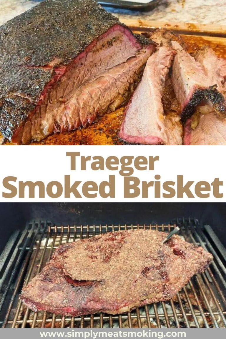 Traeger Brisket Recipe (Simple Smoked Brisket in 6 Steps) - Simply Meat ...
