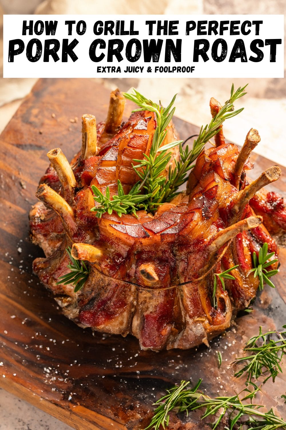 Grilled Pork Crown Roast - Simply Meat Smoking